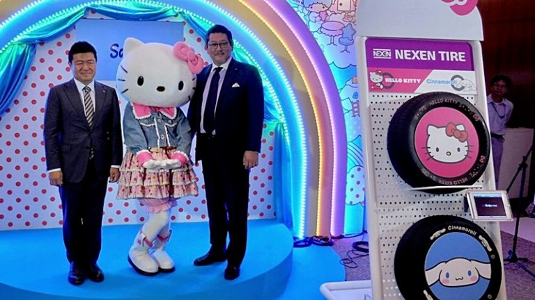 สายแบ๊วคงชอบ ยางรถยนต์ Hello Kitty