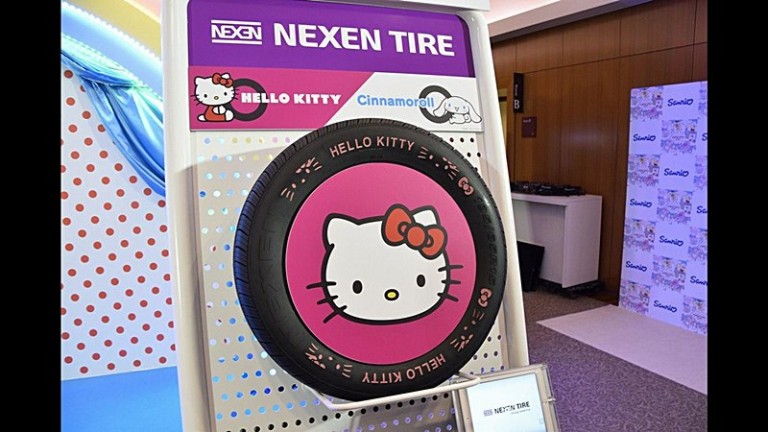 สายแบ๊วคงชอบ ยางรถยนต์ Hello Kitty