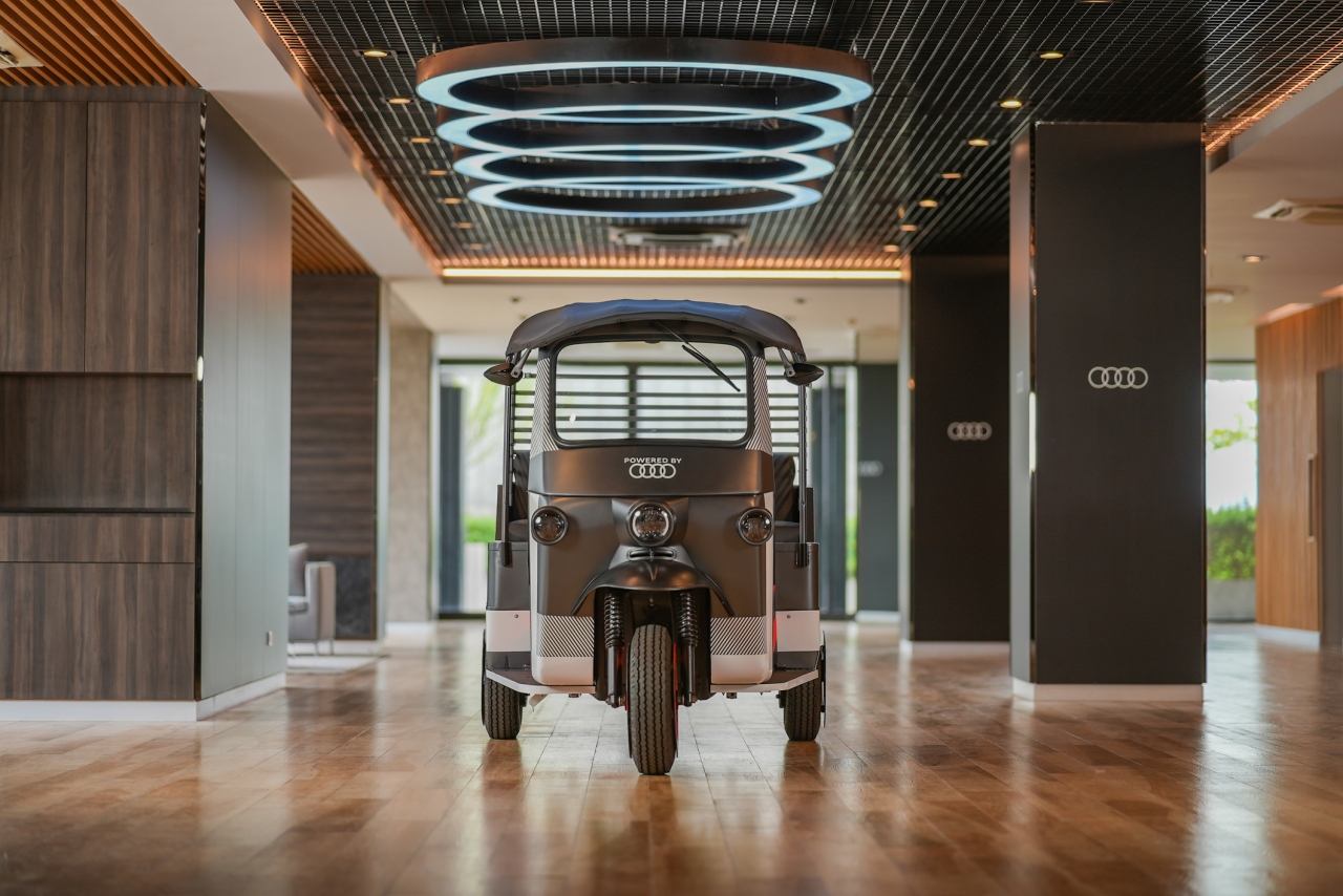 Audi โชว์ e-Rickshaw concept รถตุ๊กตุ๊กไฟฟ้า ยกทัพจัดเต็ม พร้อมแคมเปญ ...